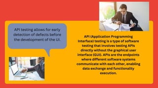 API testing training in hyderabad telangana | PPT