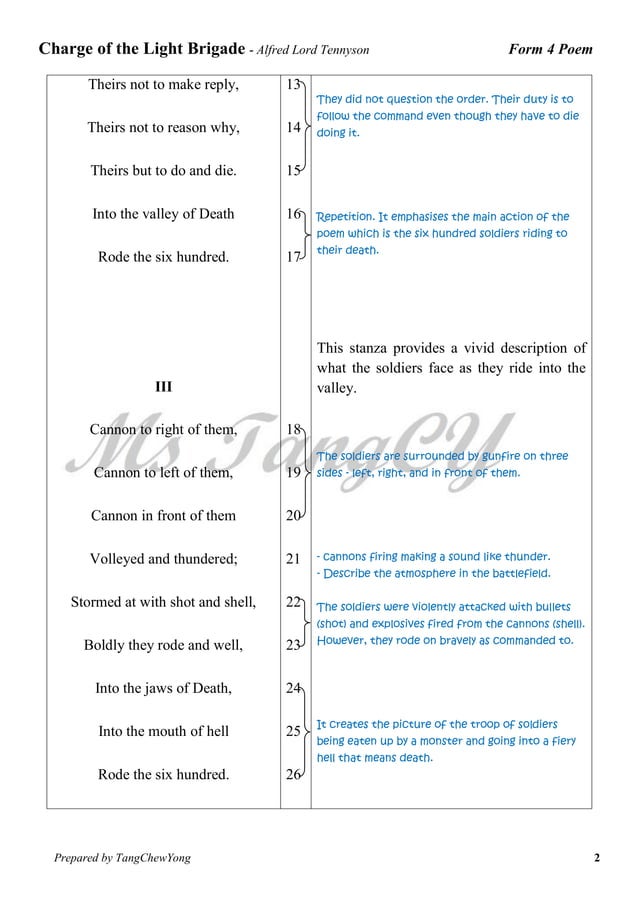 Charge of the Light Brigade | PDF