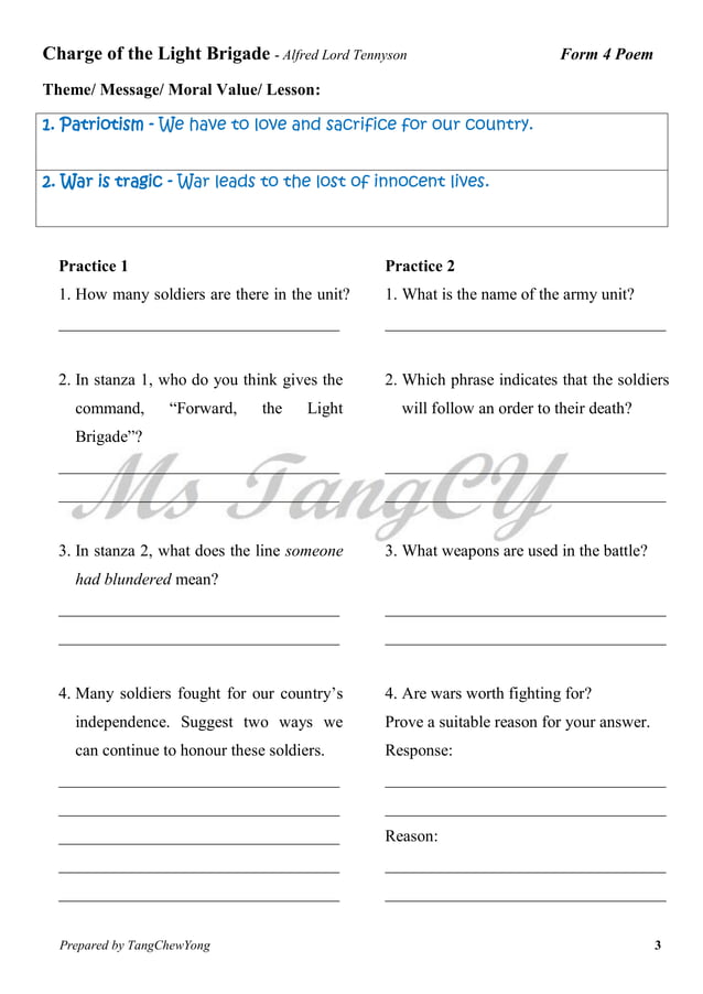 Charge of the Light Brigade | PDF