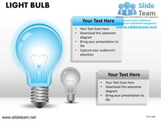 Light bulb powerpoint ppt templates. | PPT