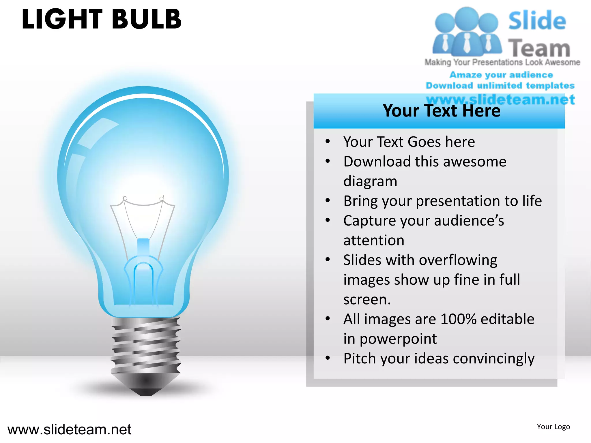 Light bulb powerpoint presentation slides. | PPT