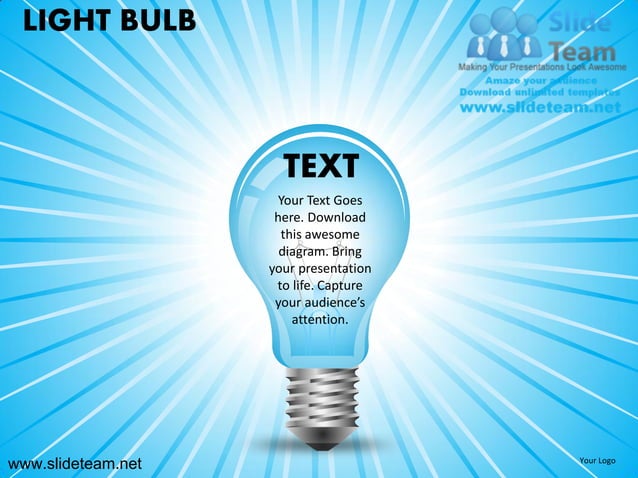 Light bulb powerpoint presentation slides. | PPT