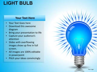 Light bulb powerpoint presentation templates | PPTX