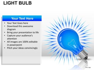 Light bulb powerpoint presentation templates | PPTX