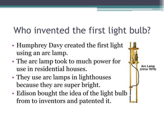 Light bulbs | PPTX