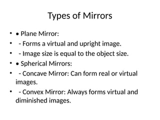 Light class 8 of NCERT of science including reflection and refraction ...