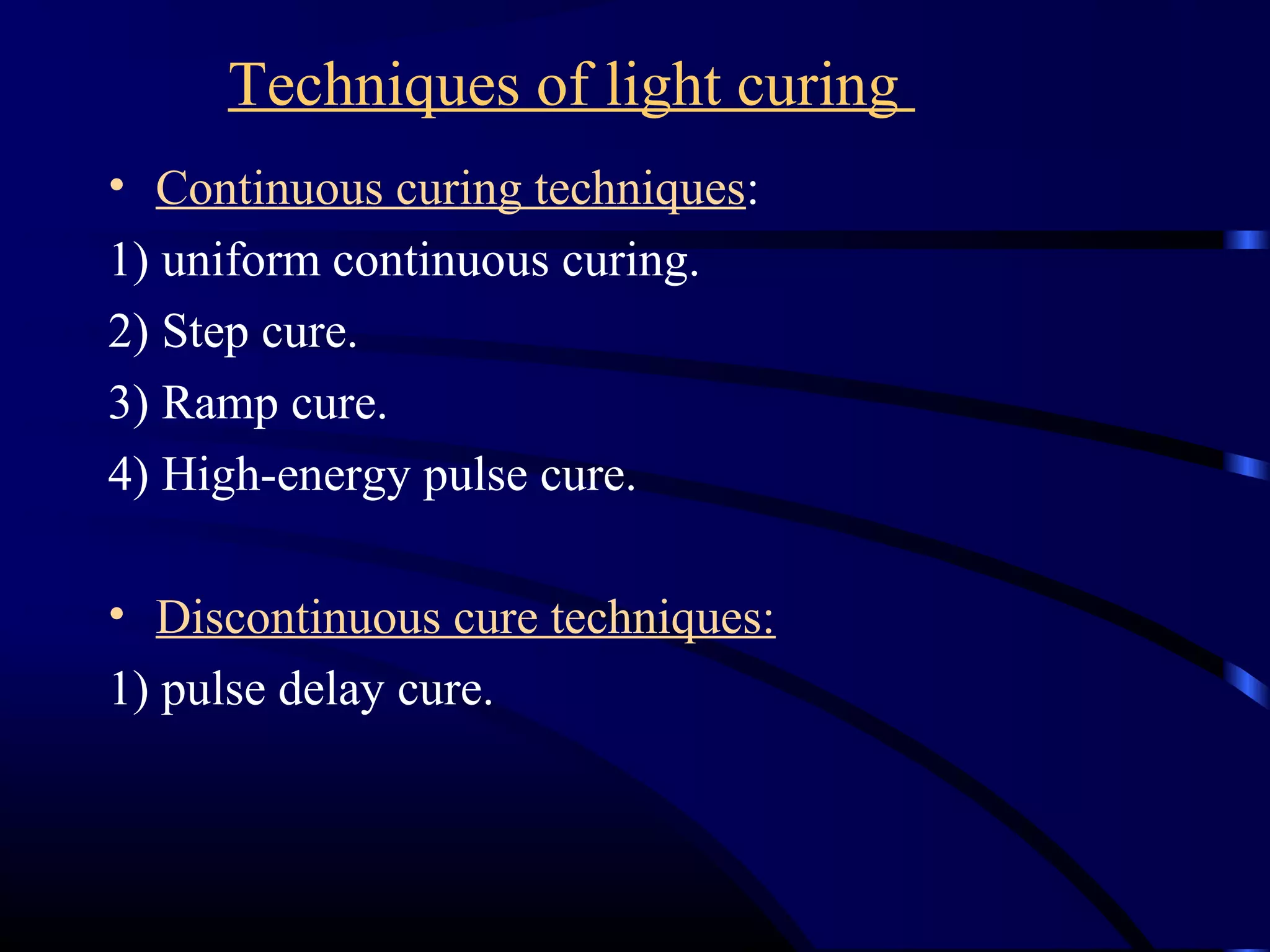 Light curing units - Dr. JAGADEESH KODITHYALA | PPT