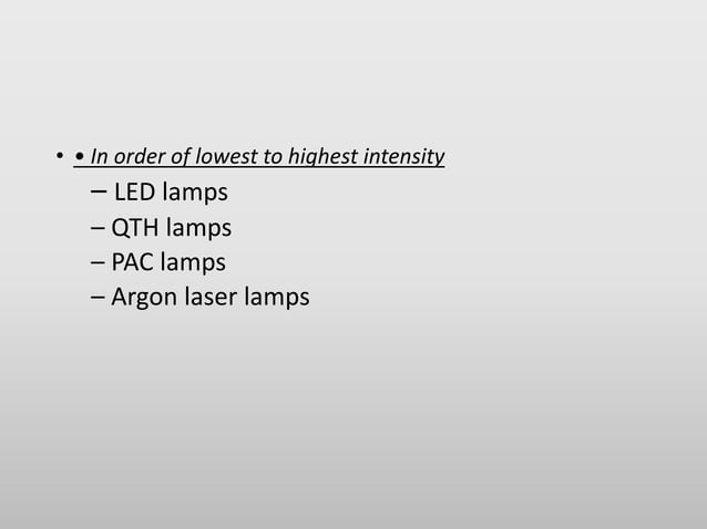 Light curing units | PPTX