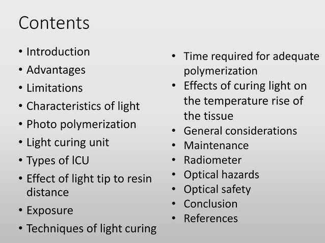 Light curing units | PPTX