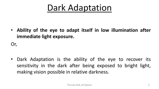 Light and Dark Adaptation | PDF | Eye and Vision Conditions | Diseases ...