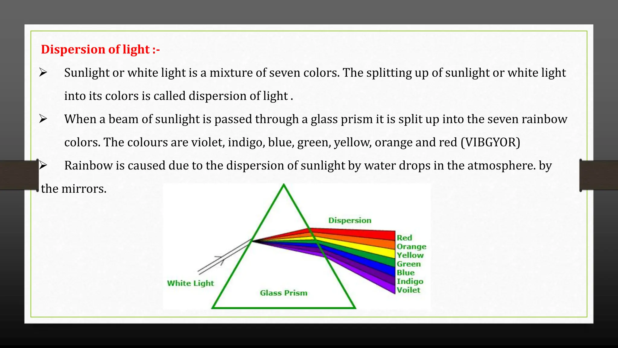 Understand how to generate Light and their reflection | PPT