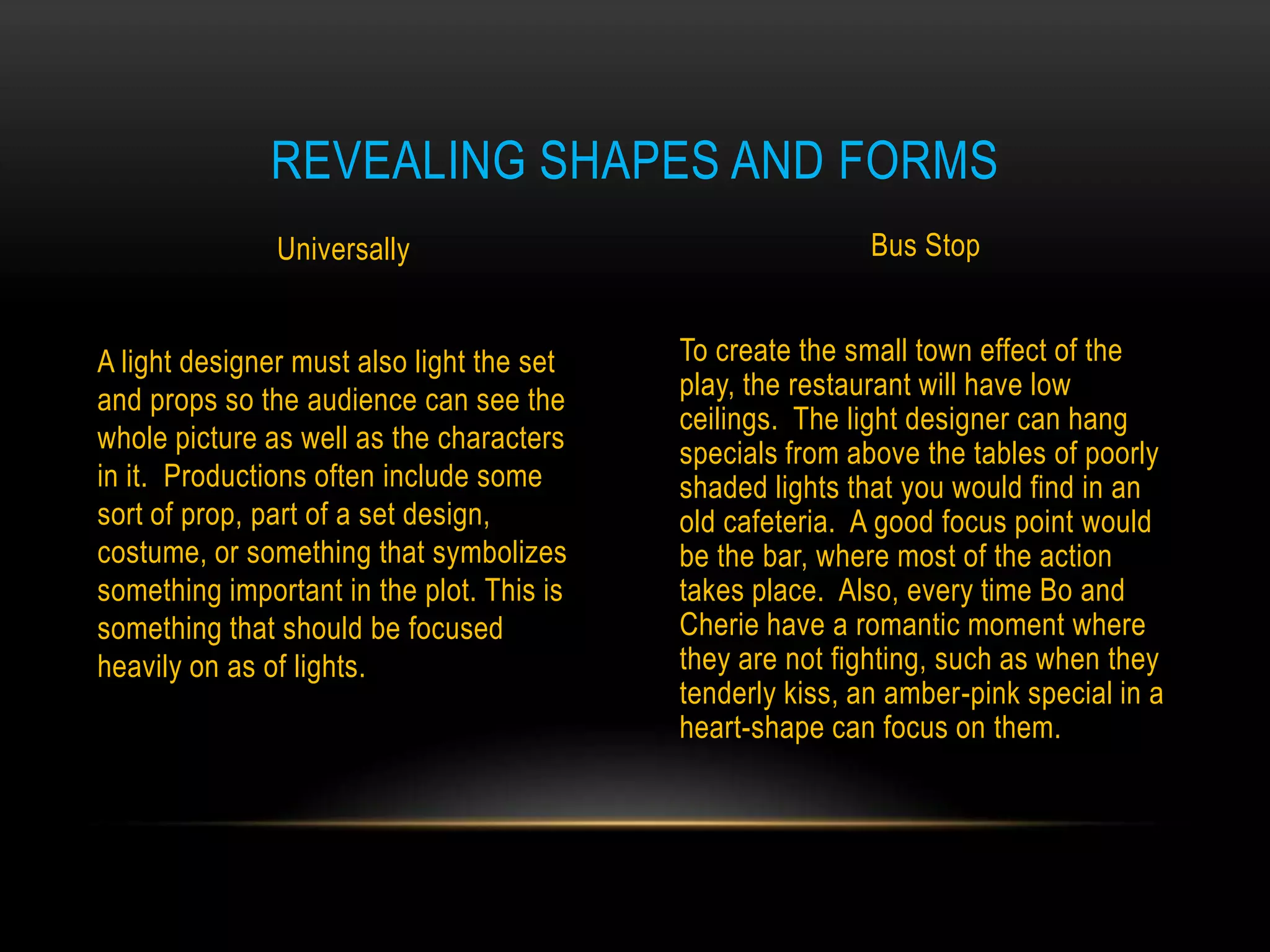 Light design bus stop | PPTX