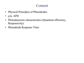 Light detectors chapter 4 | PDF
