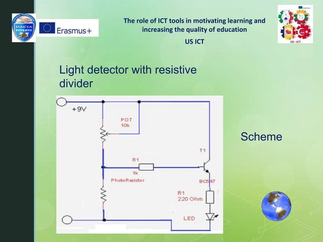 Light detector with resistive divider | PPT