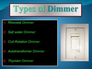 Light Dimmers | PPTX