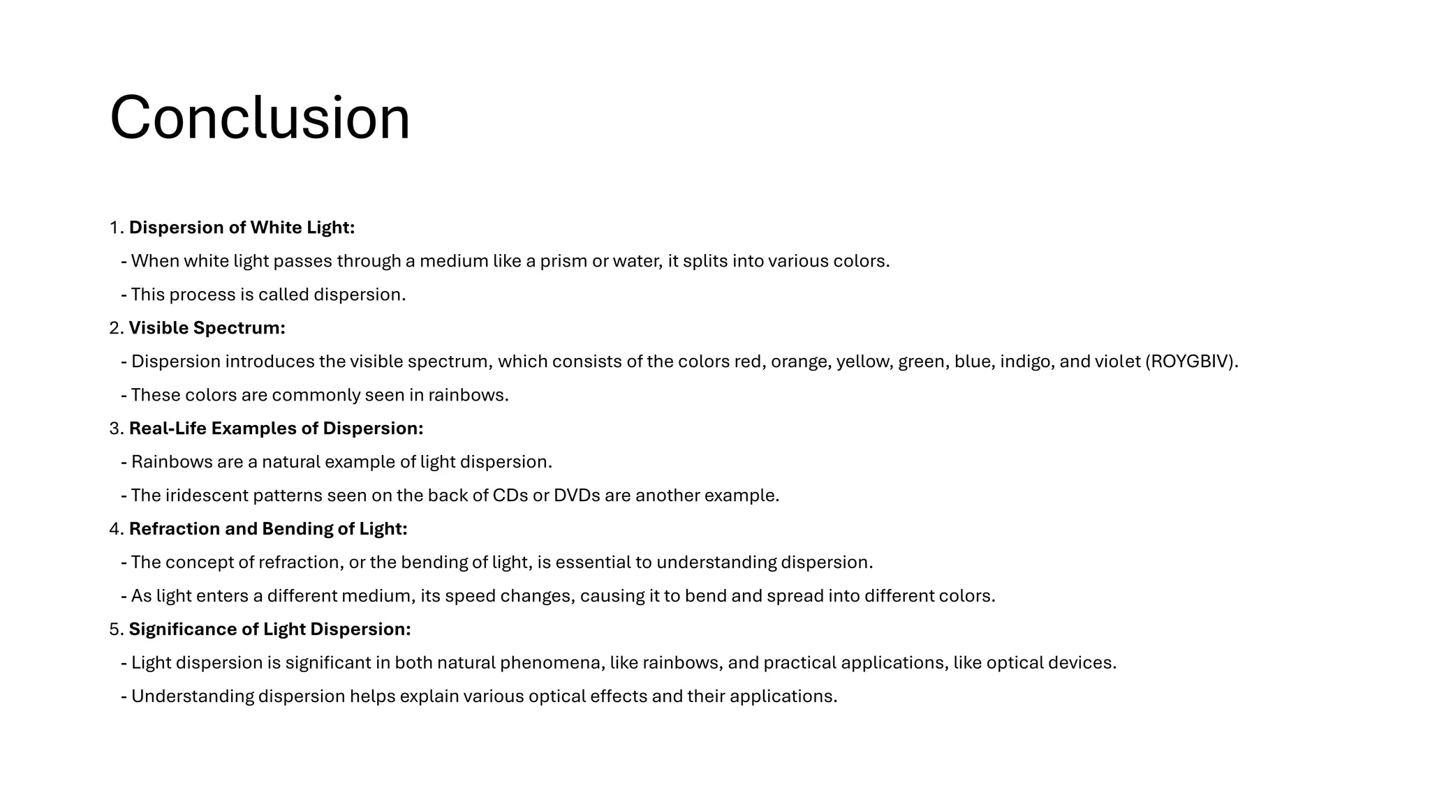 Light Dispersion (Grade 10 Physical sciences) | PDF