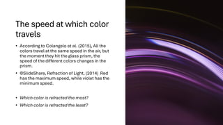 Light Dispersion (Grade 10 Physical sciences) | PDF