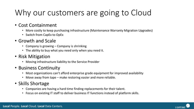 LightEdge Partner Cloud Overview | PPT