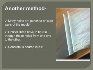 Light emitting concrete [OR] Translucent concrete | PPTX