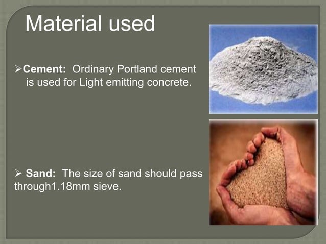 Light emitting concrete [OR] Translucent concrete | PPTX