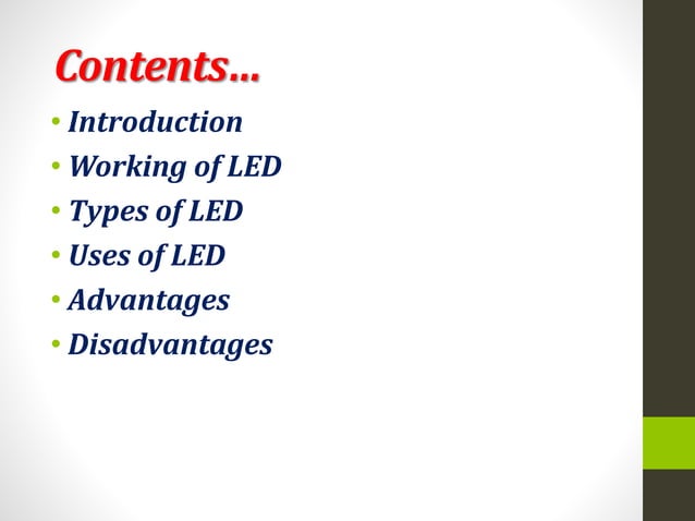 Light emitting diode (LED) | PPT