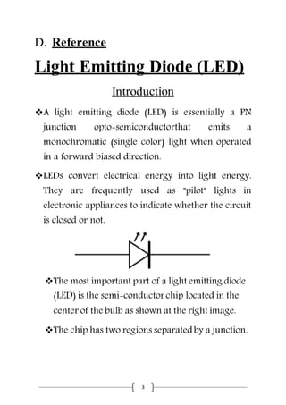 Light Emitting Diode Presentation Report | DOCX