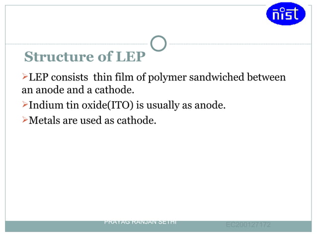 Light Emitting Polymers | PPT