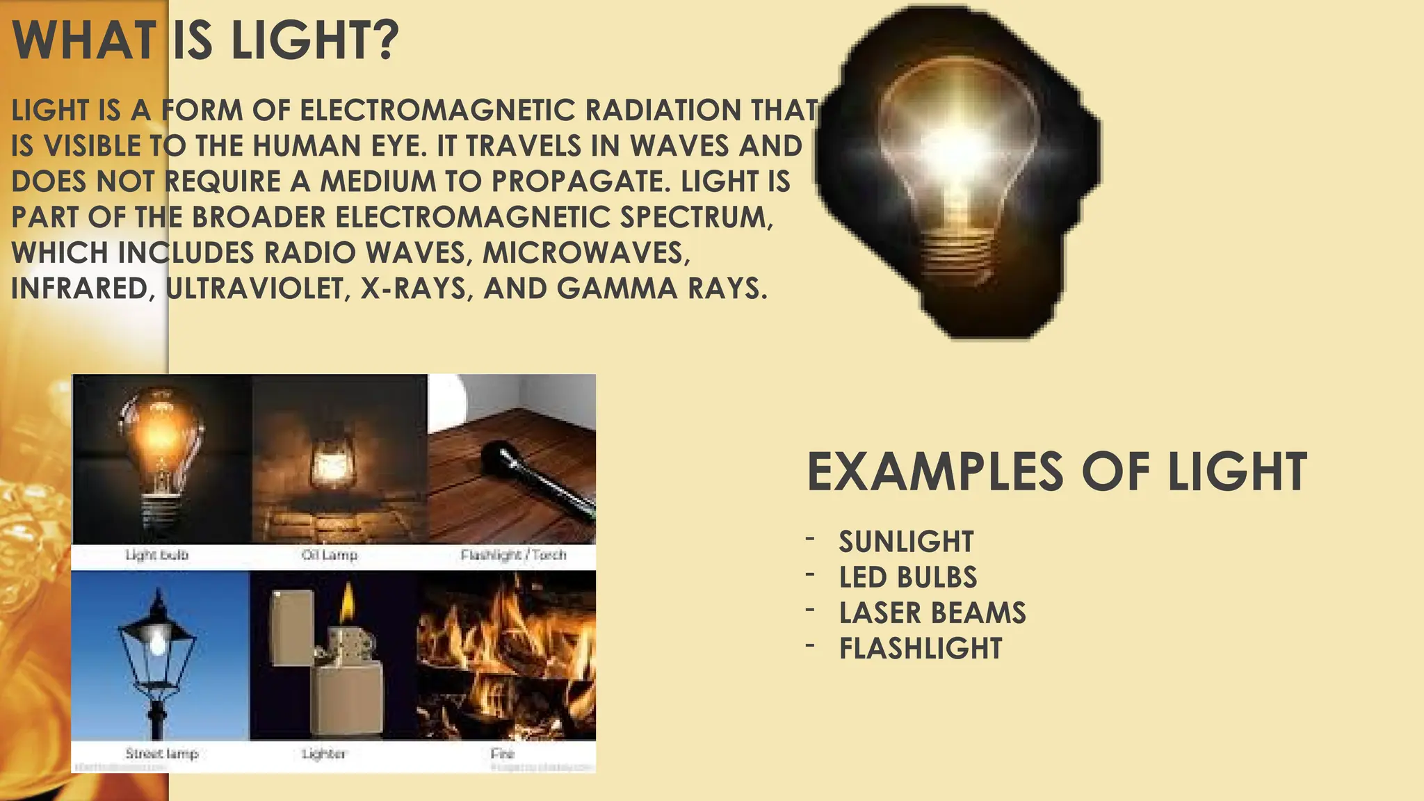Light Energy: infrastructure of light transmission | PPTX