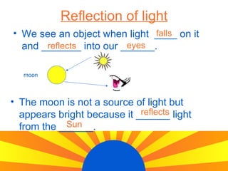 Light Energy Sources And Reflection | PPT