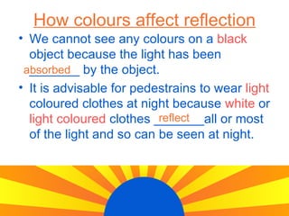 Light Energy Sources And Reflection | PPT