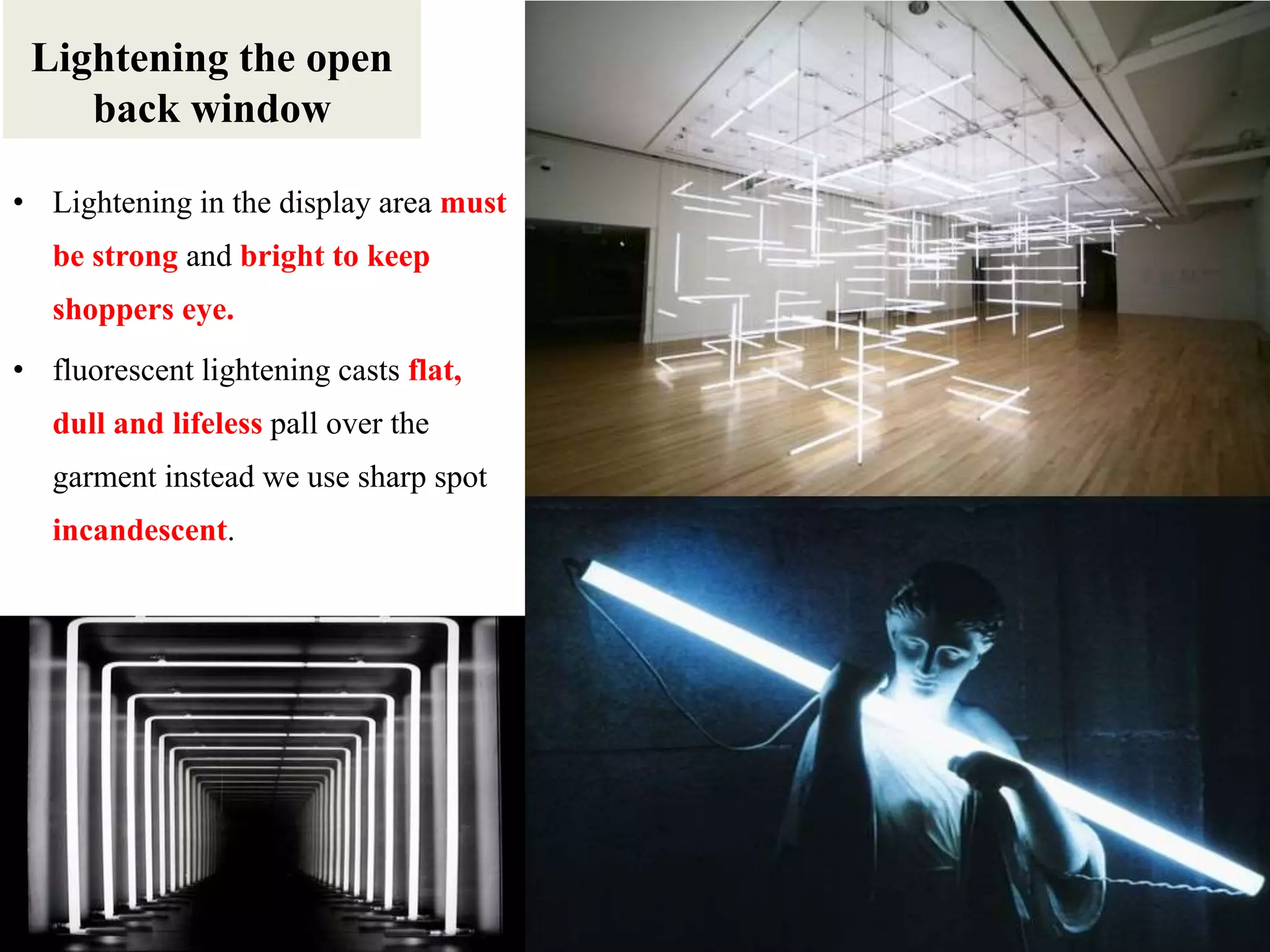 Lightening in the visual merchandising | PPTX