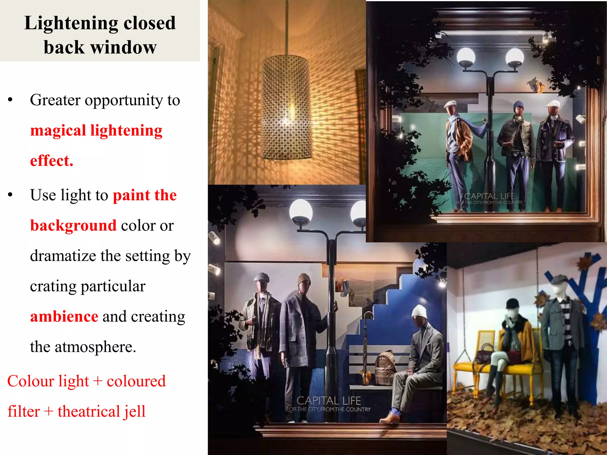 Lightening in the visual merchandising | PPTX