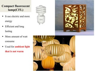 Lightening in the visual merchandising | PPTX