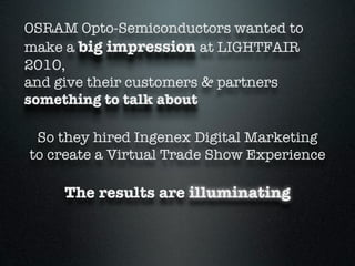OSRAM-OS Lightfair Case Study | ZIP | Business | Business and Finance