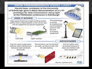Light fidelity Li-Fi system (Dcomm) | PPTX