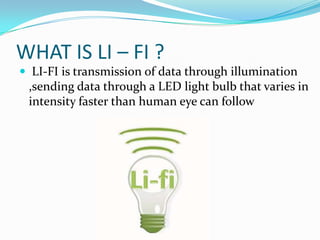 Light fidelity technology | PPTX