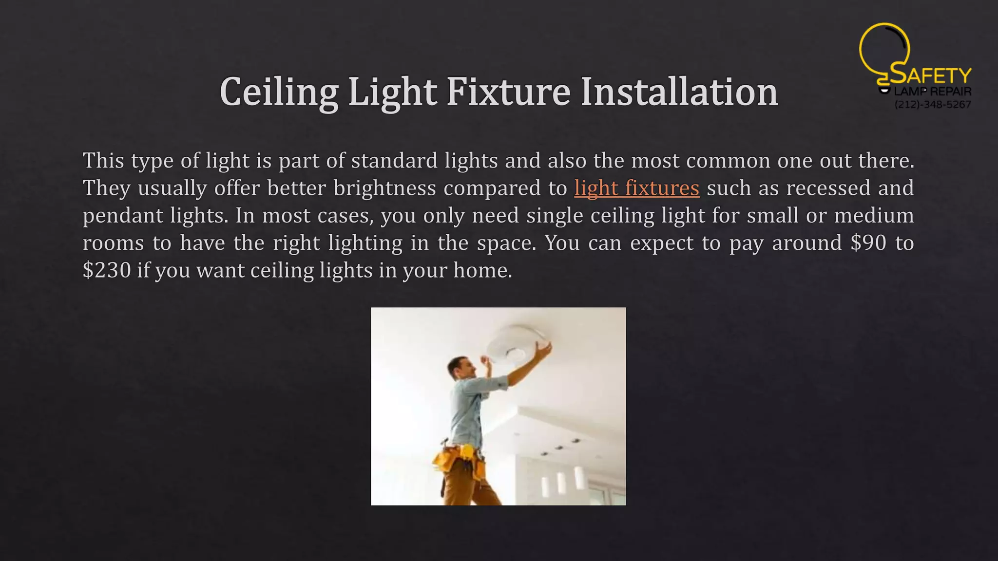 Light Fixture Installation Types | PPT