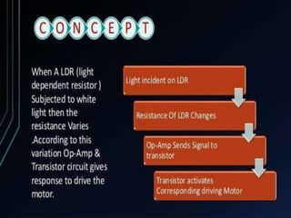 Light following robot | PPT