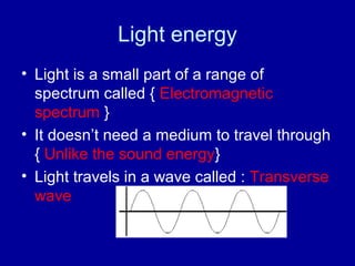 Light energy | PPT