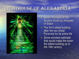 Lighthouse Of Alexandria | PPT