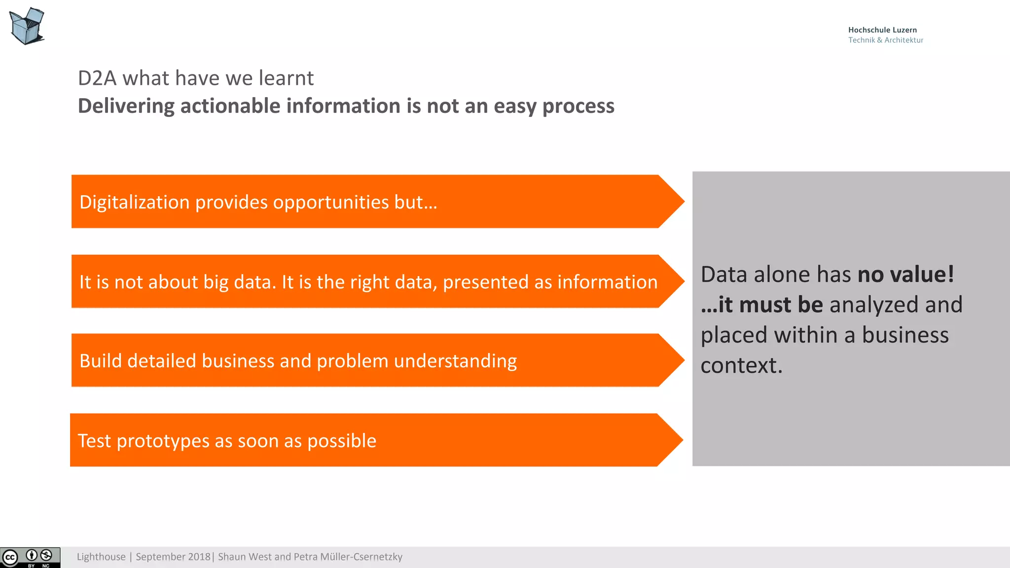 Lighthouse - innovation and digital transformation - Data-2-Action and ...
