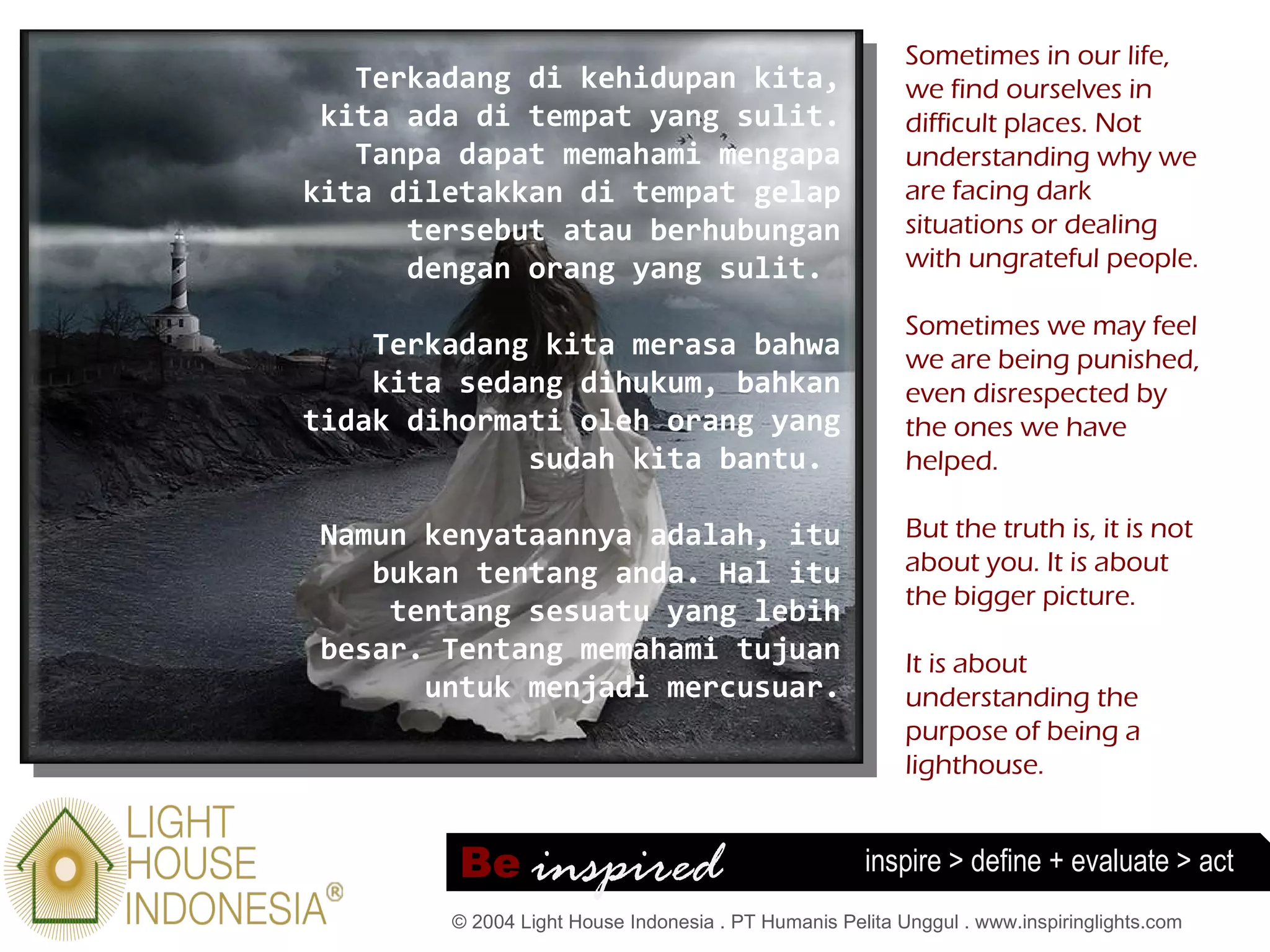 Lighthouse Indonesia, Wisdom | PPT