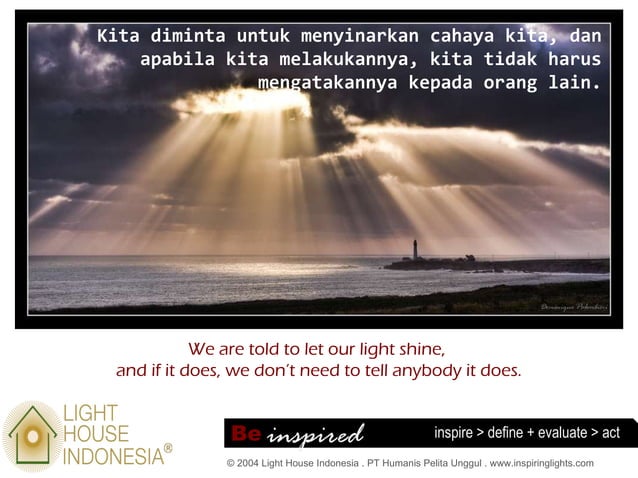 Lighthouse Indonesia, Wisdom | PPT