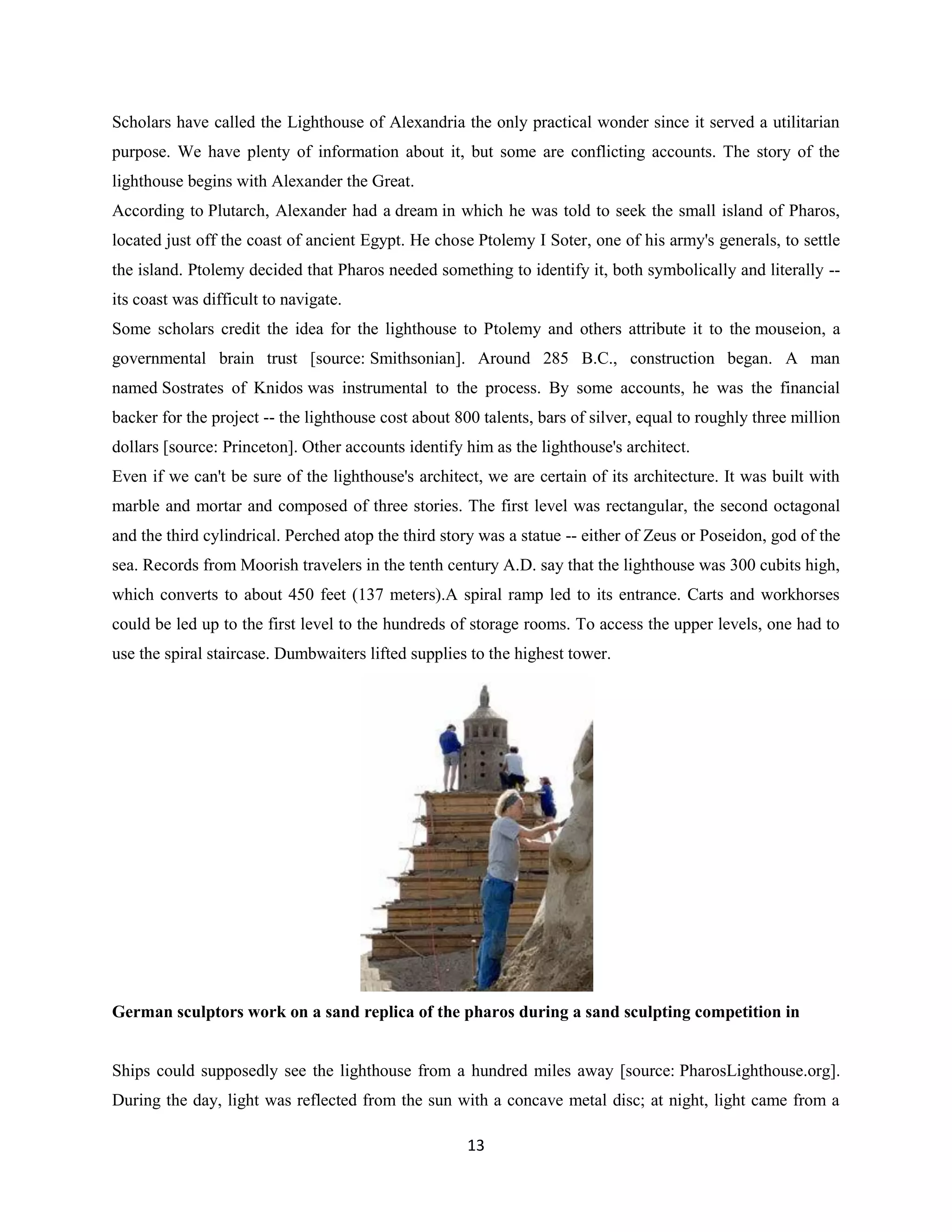 Lighthouse of alexandria book | PDF