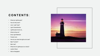 Presentation on Lighthouses, Evolution,, | PPTX