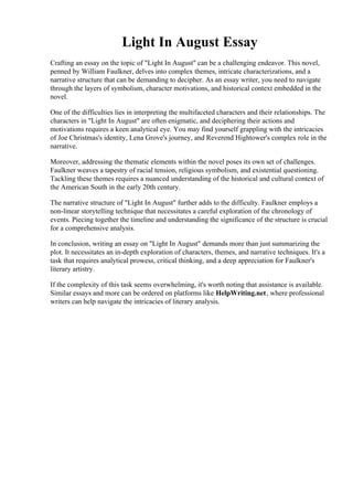Light In August Essay.pdf