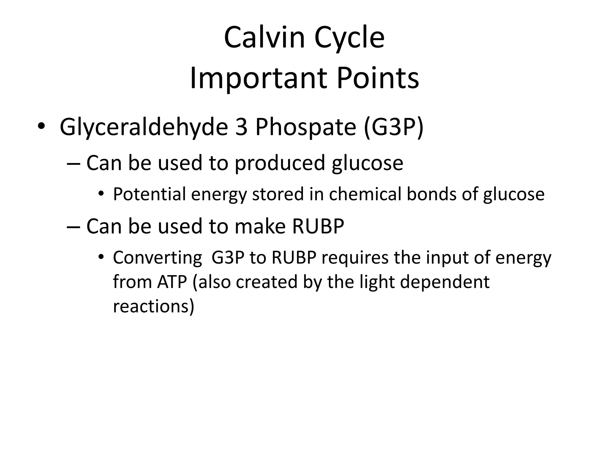 Light independent reactions of photosynthesis | PPTX