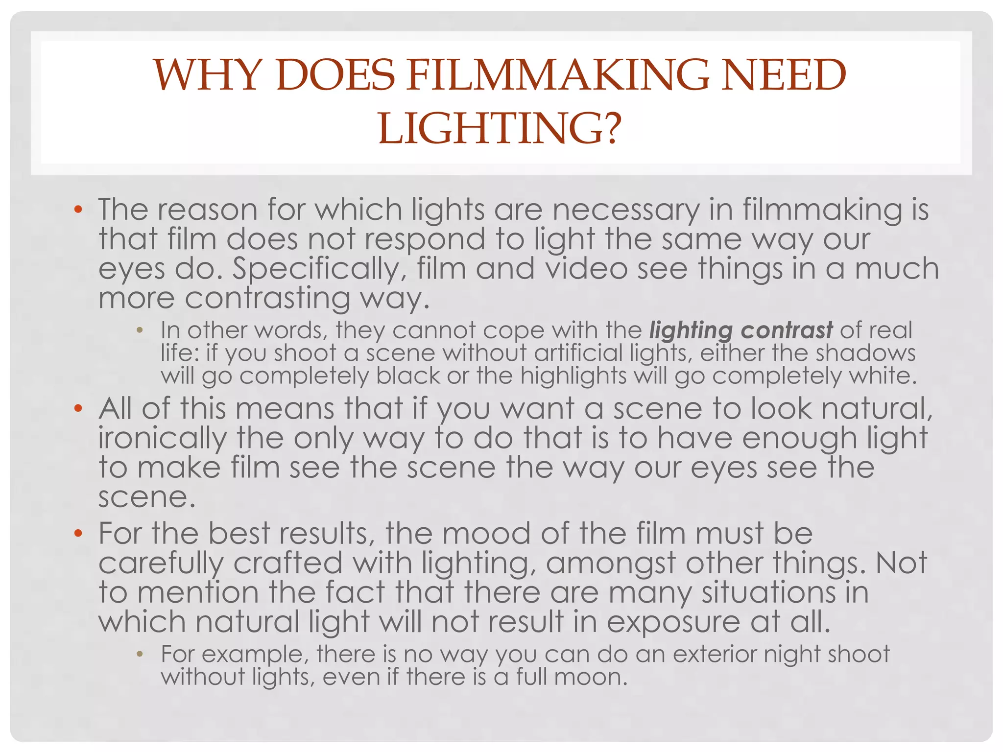 Lighting | PPT