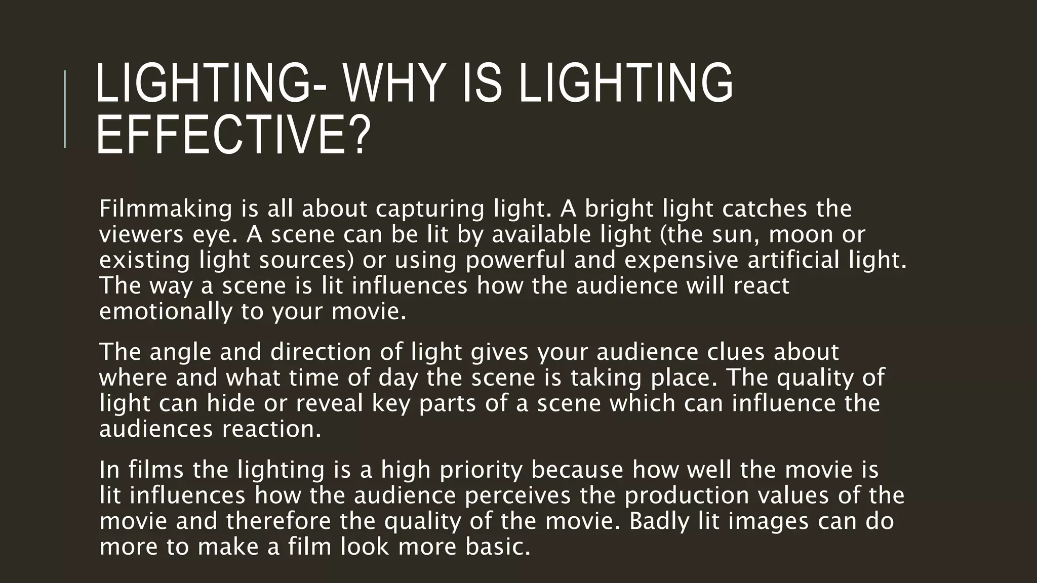 Lighting examples | PPTX