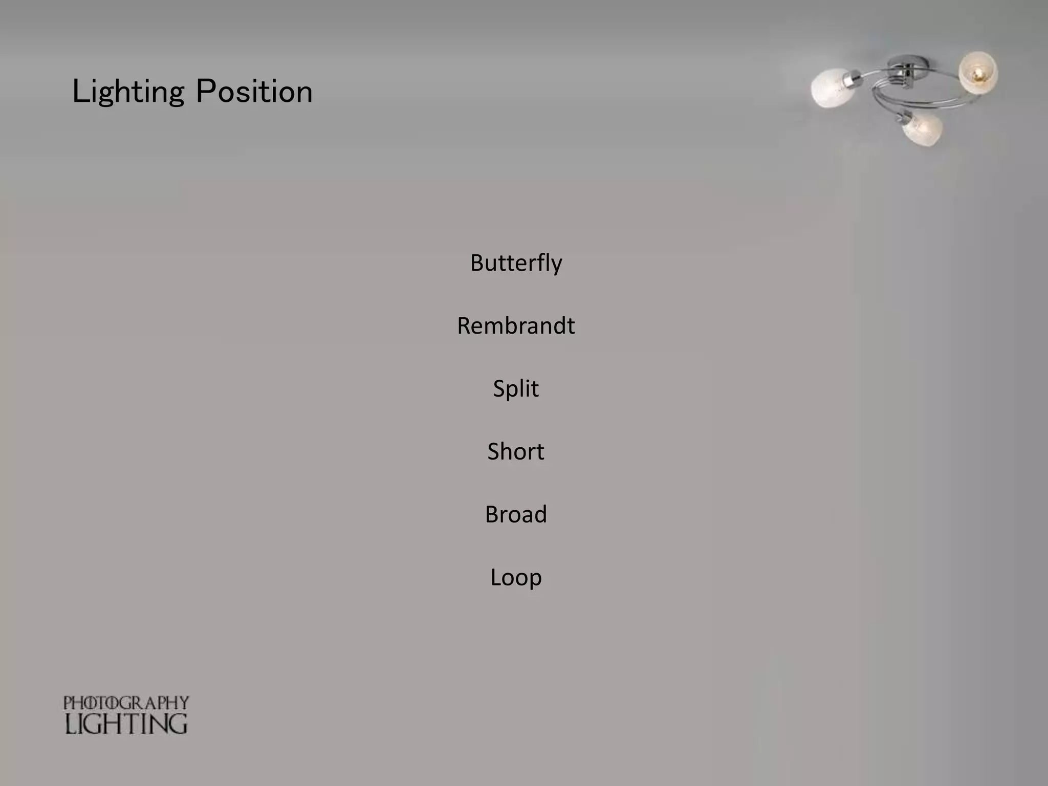 Basic Lighting Concept for Photography | PPTX